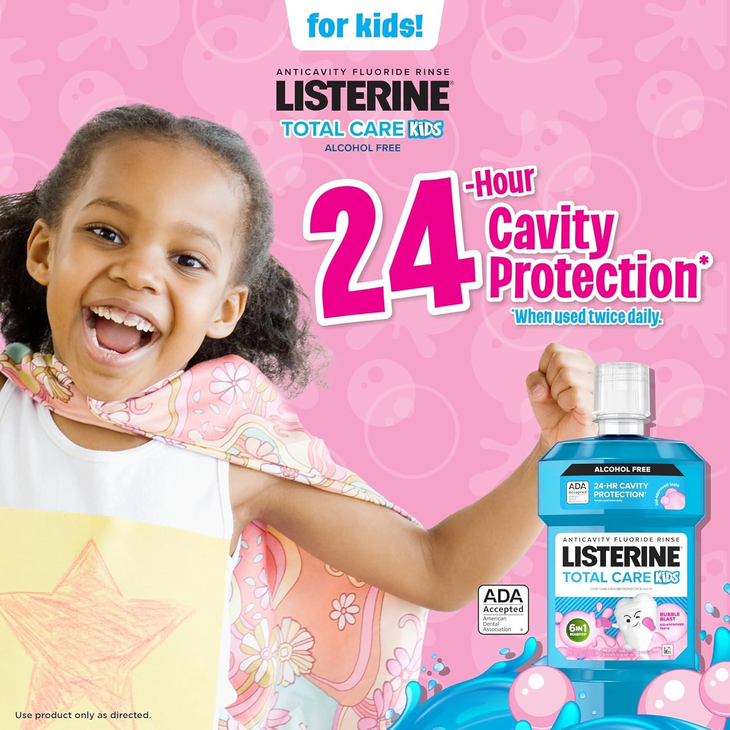 Listerine Total Care Fresh Mint Anticavity Fluoride Mouthwash for ...