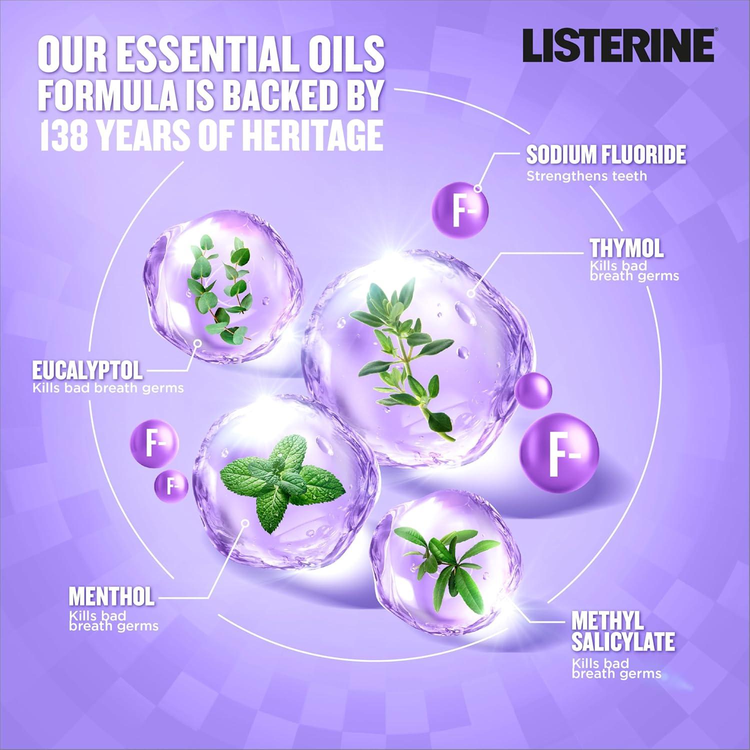 Listerine Total Care Fresh Mint Anticavity Fluoride Mouthwash for ...